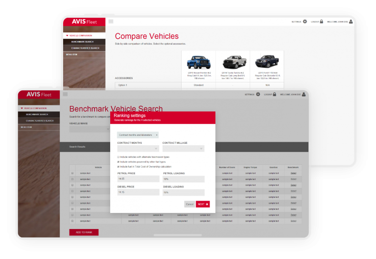 Avis Fleet Services’ vehicle comparison tool transformation - Entelect