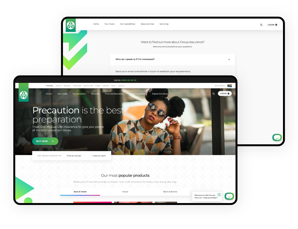 Building a new web platform for the Old Mutual group of companies ...